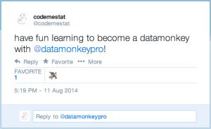 DataMonkey | : code me stat